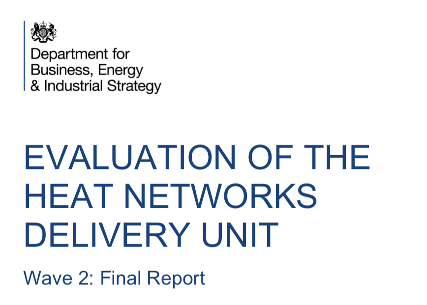 Evaluation of the Heat Networks Delivery Unit report published | CAG