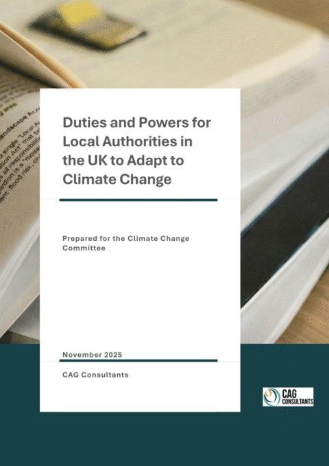 Mapping local authority powers and duties for climate adaptation | CAG ...